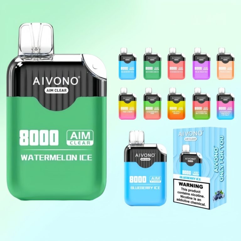 Bar køb billig puff bar Aivono Aim Clear 8000 Puffs | pris 33,84kr ...