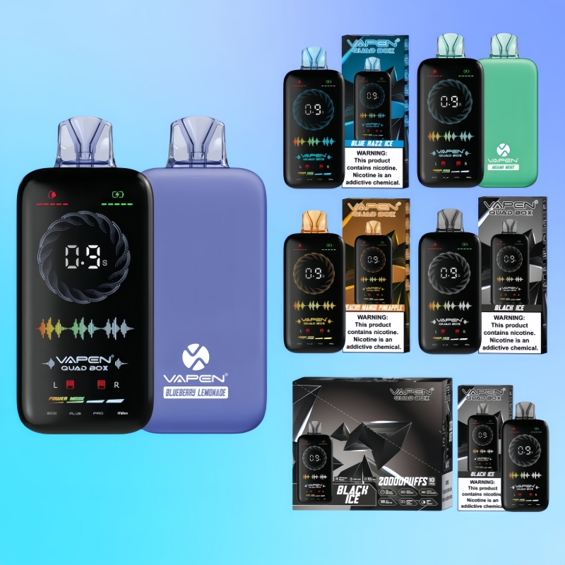 Bar køb billig puff bar Vapen Quad Box 20K Puffs | pris 43,15kr. | Danmark