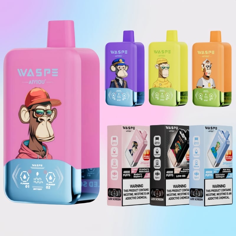 Bar køb billig puff bar Waspe Aiviou 40000 Puffs | pris 50,78kr. | Danmark
